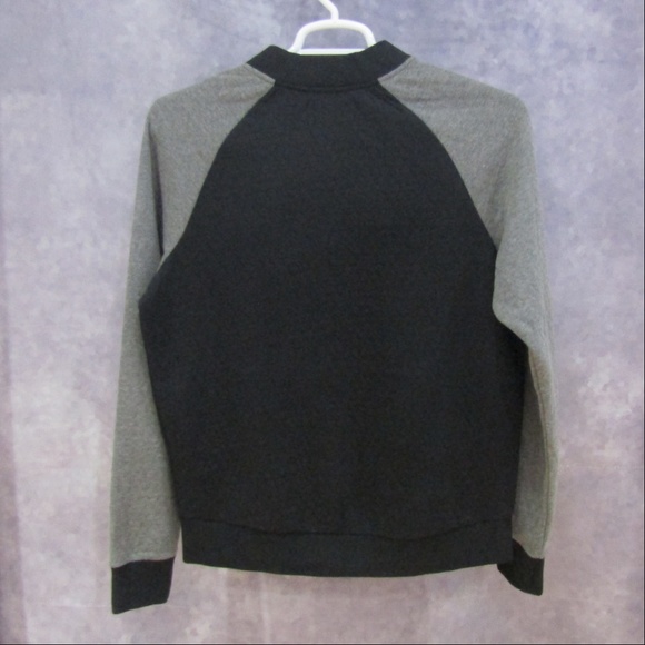 Morse Code | Jackets & Coats | Morse Code Black Gray Zip Front Jacket ...